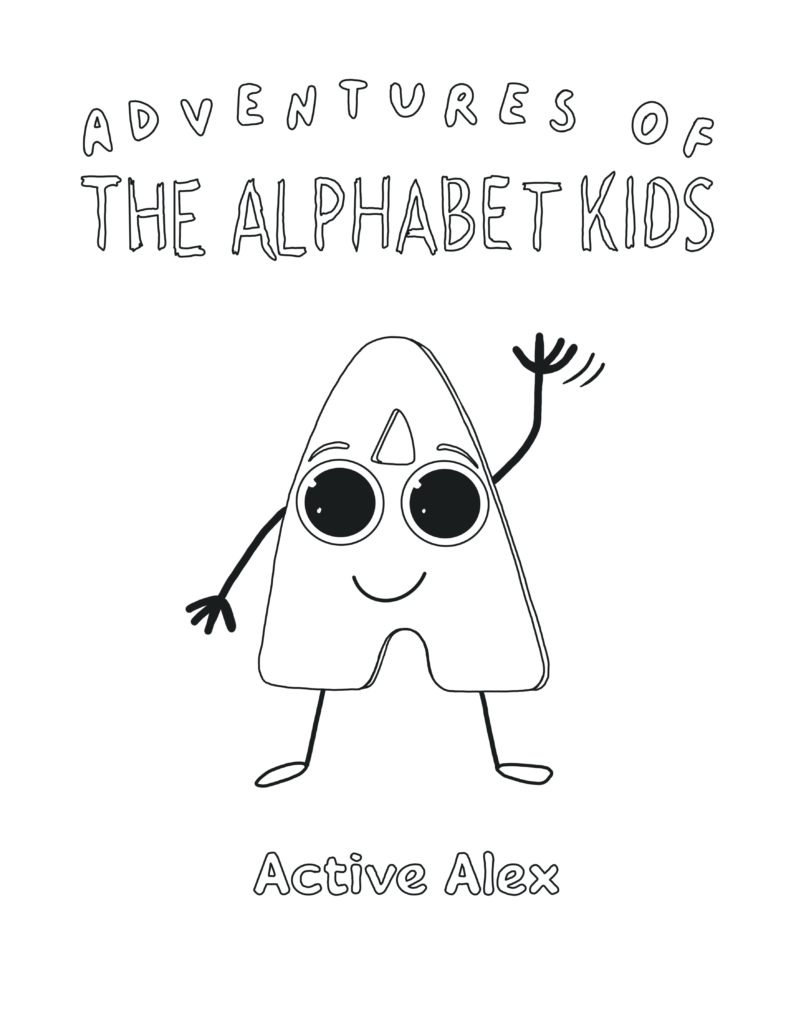 Coloring Page_Alphabet Alex – Adventures of The Alphabet Kids